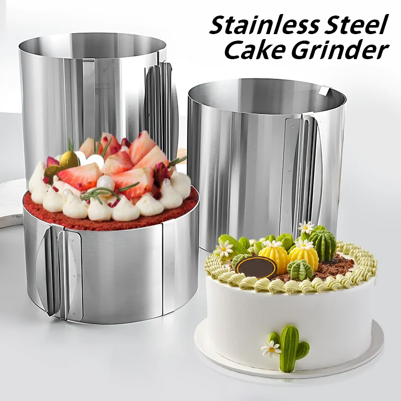 Round-Cake-Ring-Mold-Retractable-Mousse-Cake-Ring-Stainless-Steel ...