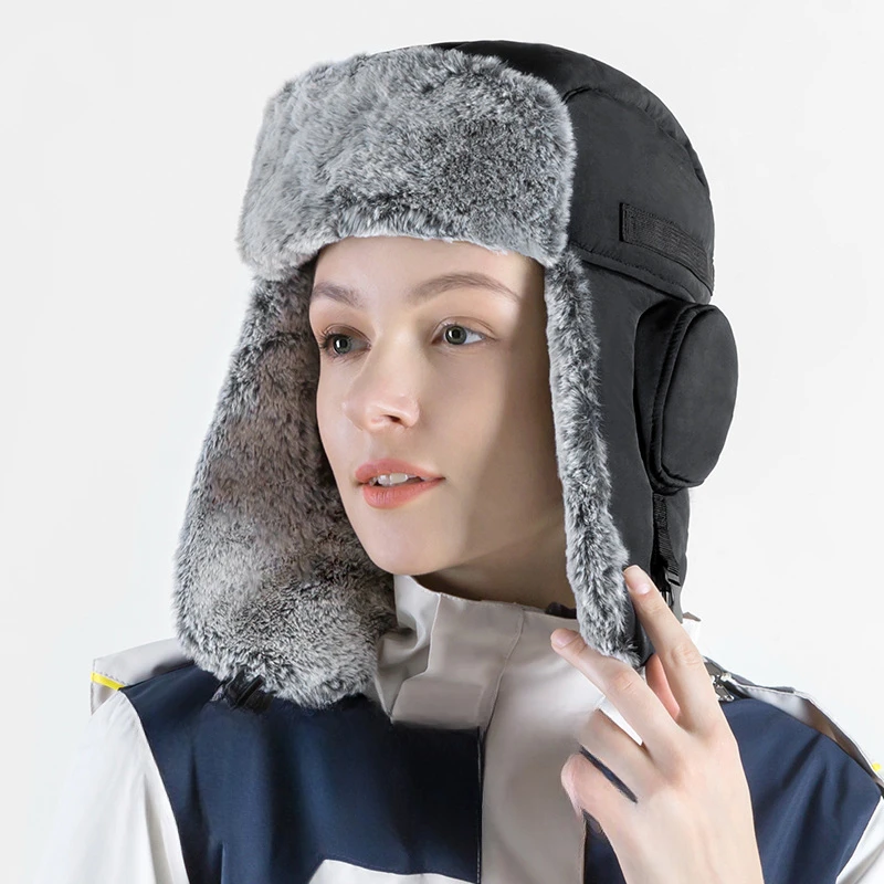 New-Arrival-Winter-Bomber-Hat-with-Ear-Protection-and-Thick-Padding-for ...