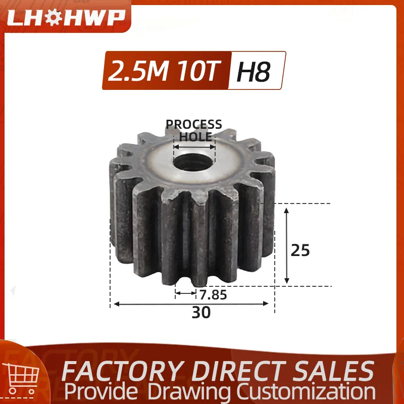Steel Spur Gears 45# Steel Spur Gear - Module 1, 12 To 100 Teeth, For ...