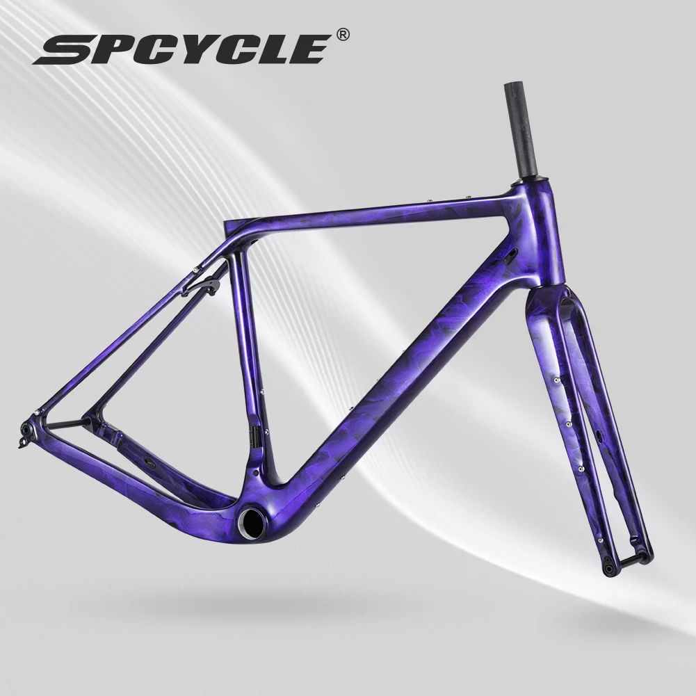 Spcycel-G058-Carbon-Gravel-Bike-Frame-Semi-Internal-Cable-700x50C-T47 ...