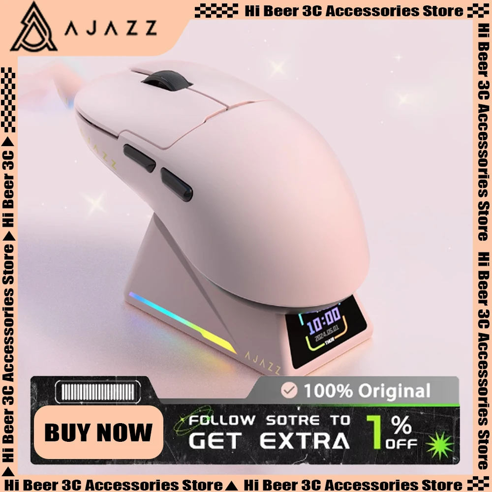 Ajazz-Aj159-APEX-8k-Wireless-Mouse-PAW3950-Sensor-Three-Mode-Charging-Base-Gaming-Mouse ...