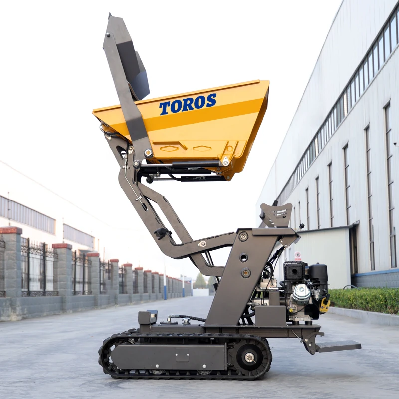 800kg-Wheel-barrow-Mini-Dumper-Mini-Site-Dumper-small-transporter-Track ...