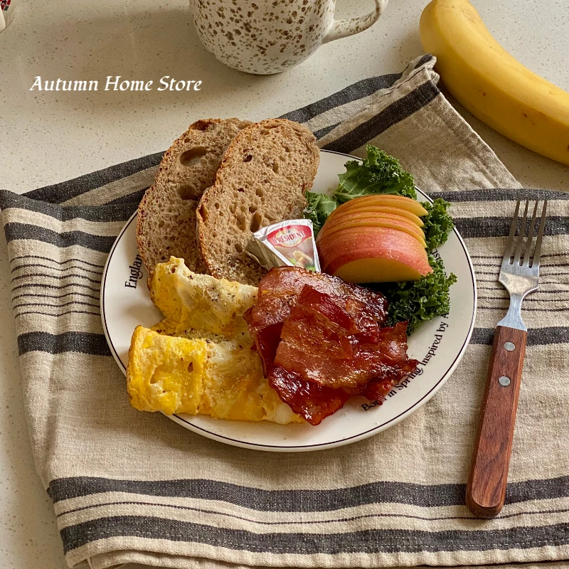 Original-Classic-Series-Flat-Plate-British-Breakfast-Plate-Nordic-Style ...