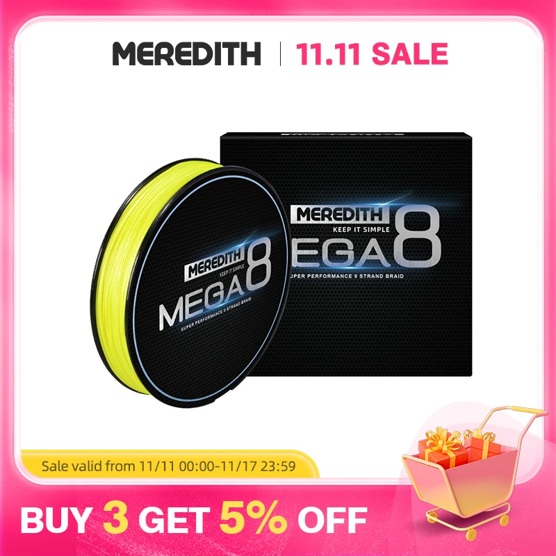MEREDITH-Brand-MEGA-8X-Fishing-Line-300M-8-Strands-Braided-Fishing-Line ...