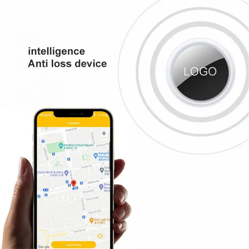 GPS-Tracker-com-capa-protetora-para-Apple-AirTag-Smart-Finder-Key ...