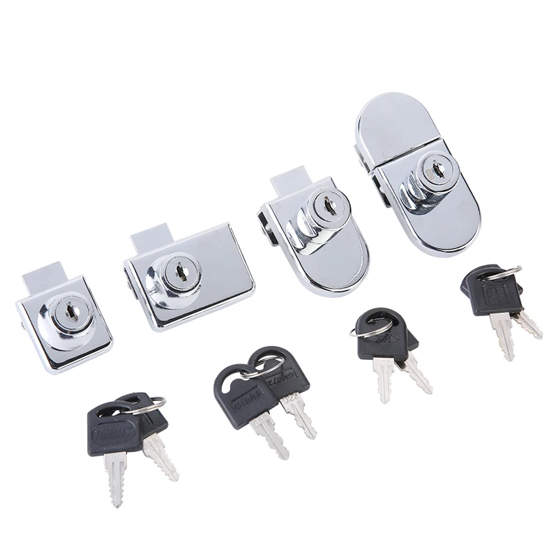 Single Glass Lock Zinc Alloy Showcase Cabinet Door Cylinder Sliding ...