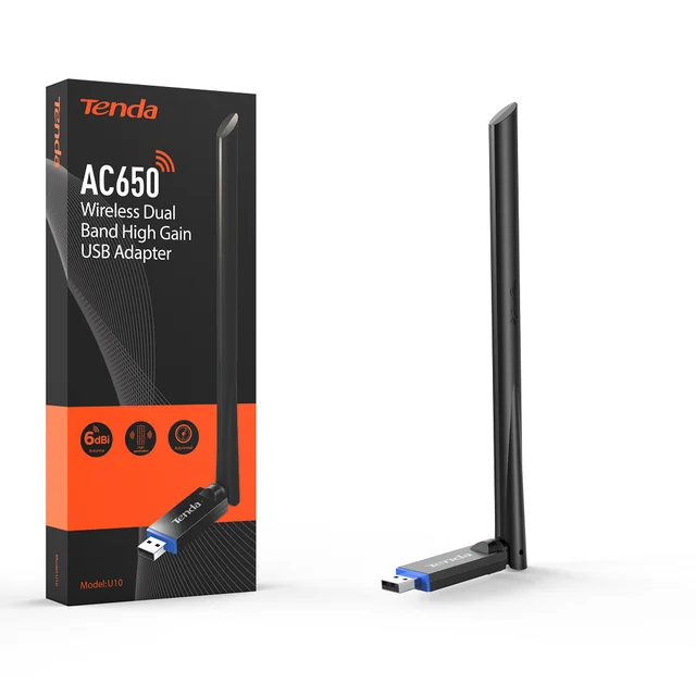 Tenda USB WIFI Adapter U10 AC650 Dual-band Wireless USB Adapter Card 2 ...