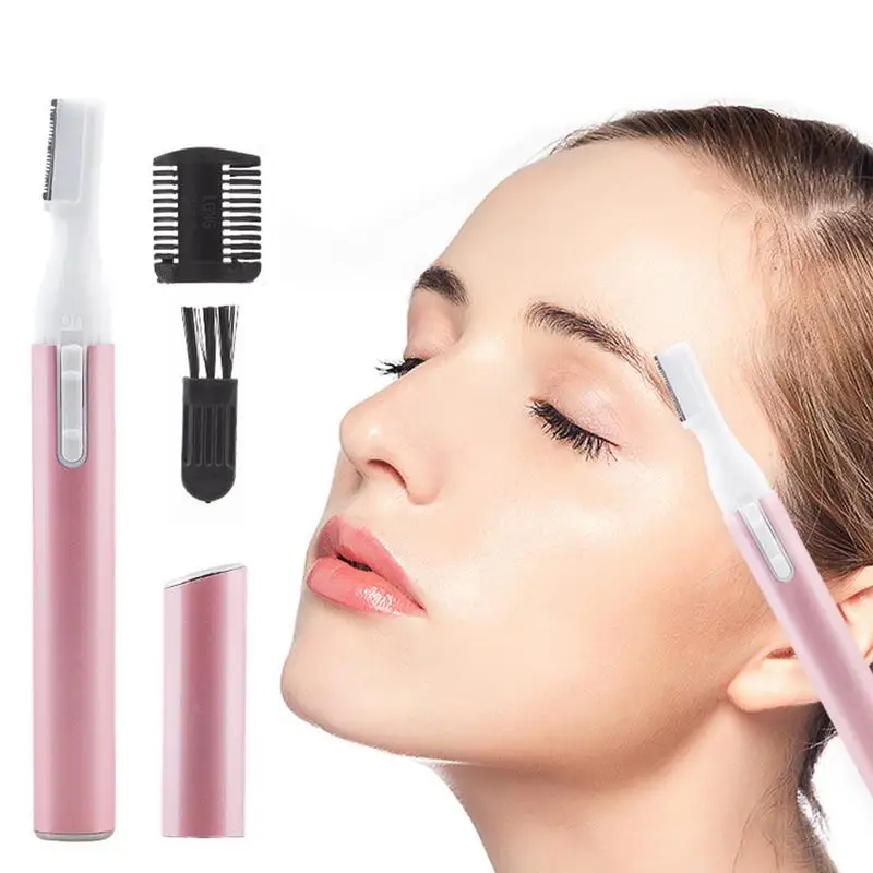 Electric-Eyebrow-Razor-Electric-Facial-Hair-Eyebrow-Trimmer-Battery ...