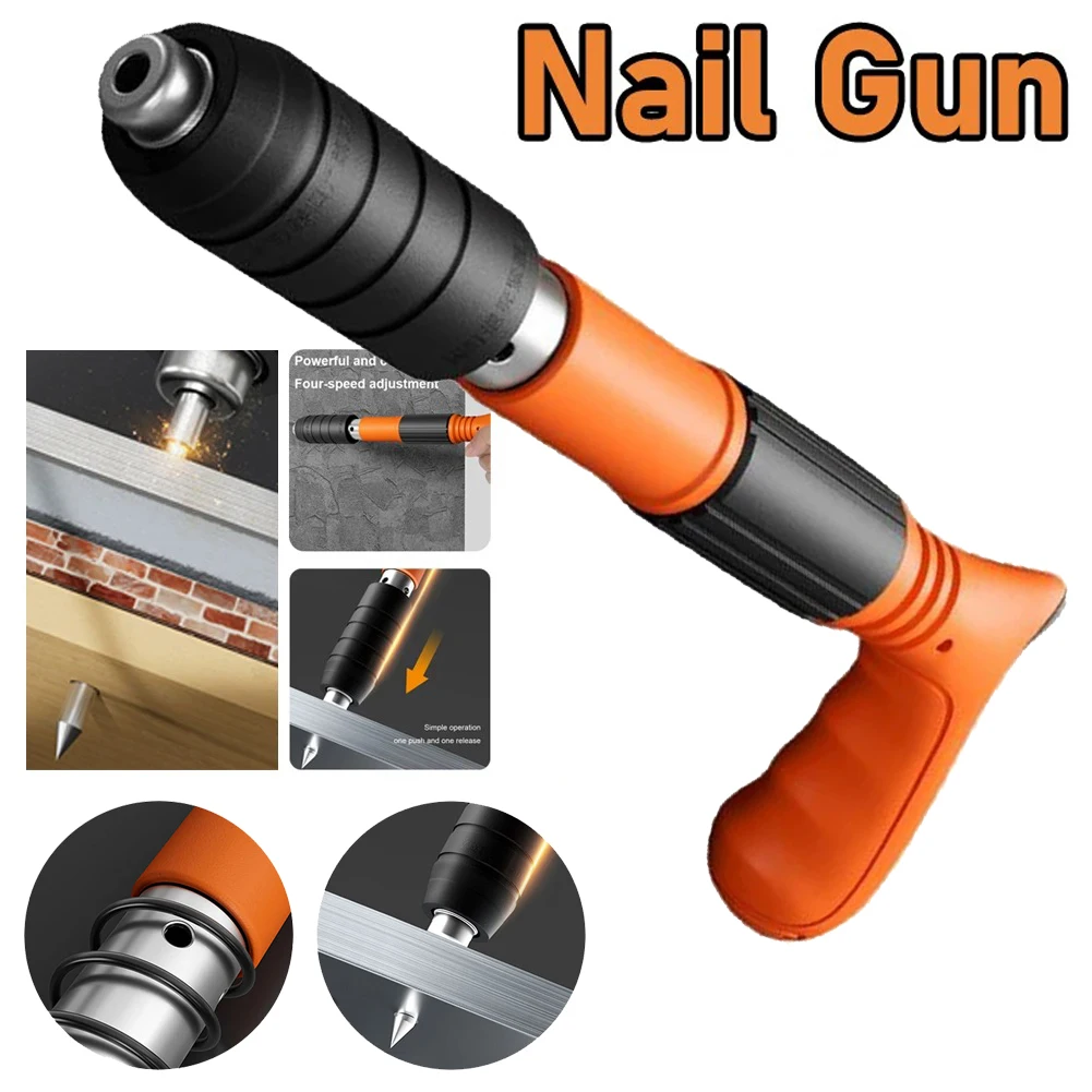 Mini-Nail-Gun-Pneumatic-Brad-Nailer-Adjustable-Silence-Wall-Fastener ...