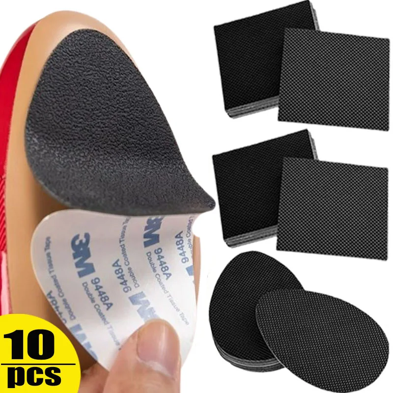 10-2Pcs-Women-s-No-adhesive-Sticker-for-High-Heel-Black-Anti-Slip-Heel ...