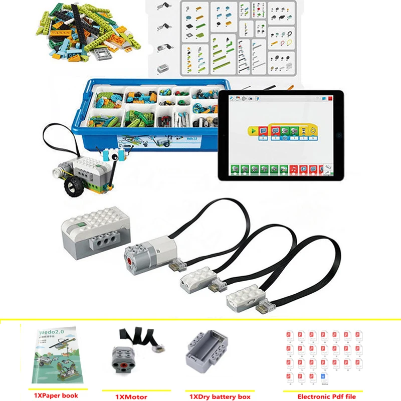 280PCS-Parts-Rechargeable-WeDo-2-0-Robotics-Core-Set-Building-Blocks ...