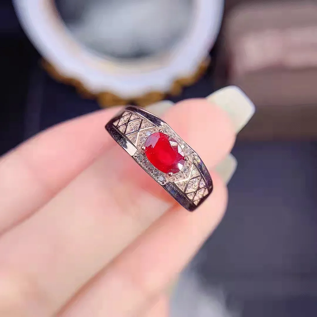 100-natural-ruby-ring-for-girlfriend-s-anniversary-birthday-party-gift ...
