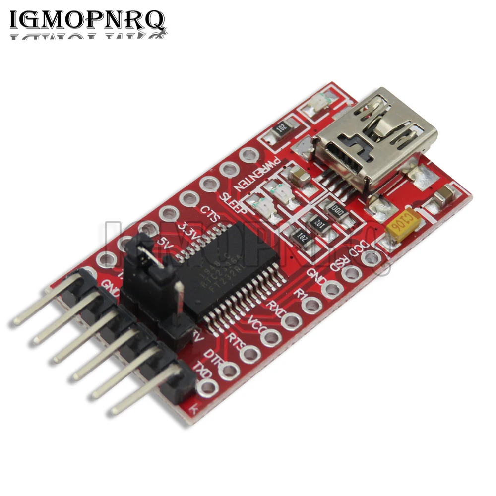 아두이노 FT232 프로 미니 USB to TTL 232 직렬 어댑터 모듈, FT232RL FTDI USB to 3.3V 5 ...