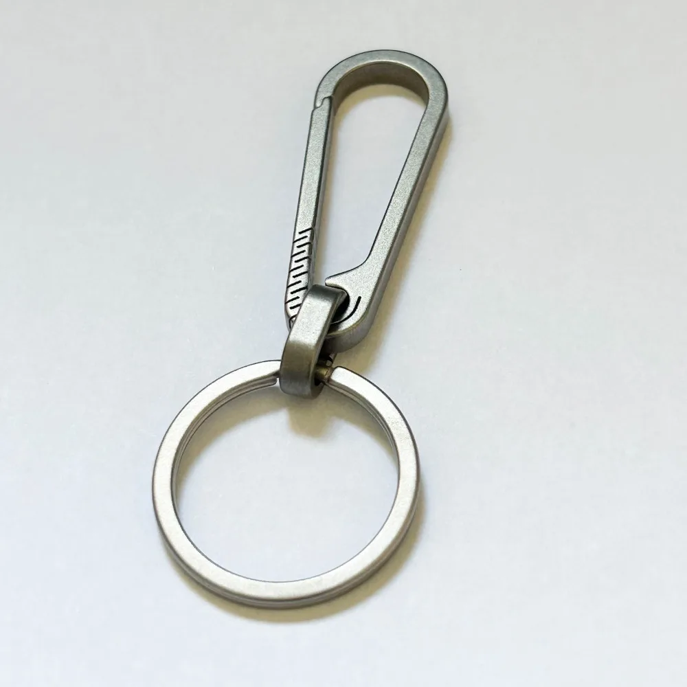 1PC Multifunctional Titanium Alloy Keychain Quick Release Carabiner ...