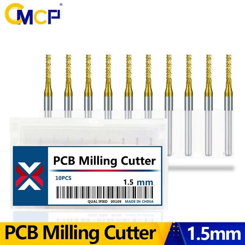 Tit-nio-revestido-CNC-Router-Bits-Carbide-Corn-PCB-Fresador-End-Milling ...