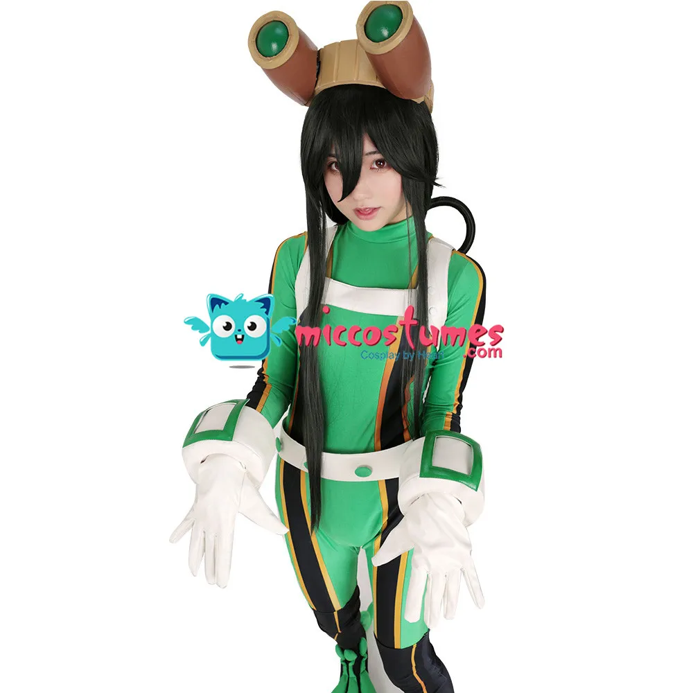 My Hero Academia Froppy Tsuyu Asui Cosplay Jumpsuit Costume Fighting ...