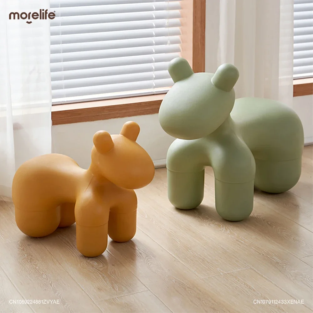 Plastic-Footstool-Cute-Pony-Shaped-Chairs-Stools-Living-Rooms-Shoe ...