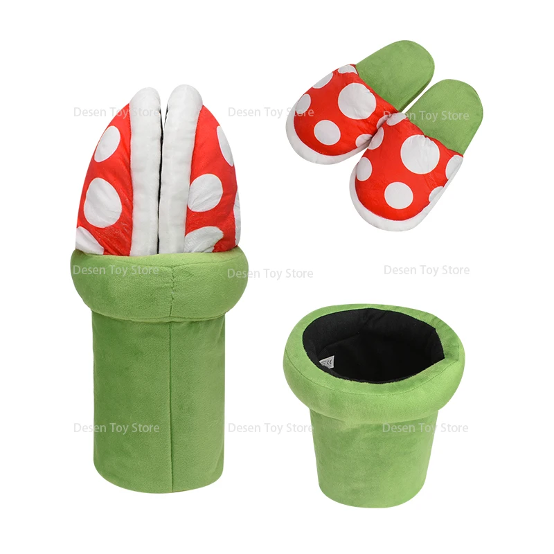 Mario-Bros-Plush-Toys-Big-Poison-Piranha-Plant-Slippers-Animal-Doll ...