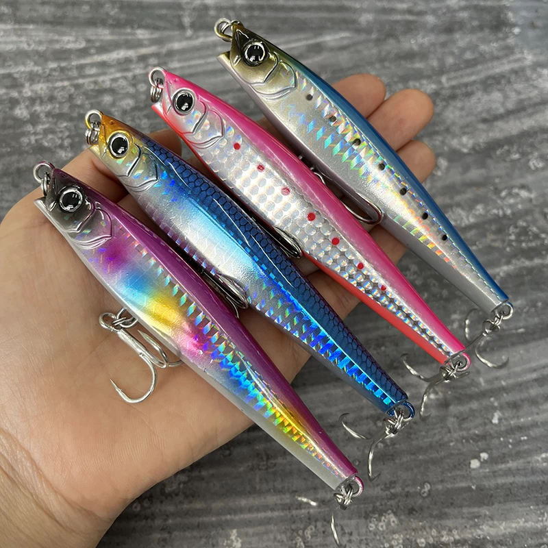 1Pcs-110mm-48g-Sinking-Minnow-Pencil-Fishing-Lures-Monster-Shot-Casting ...