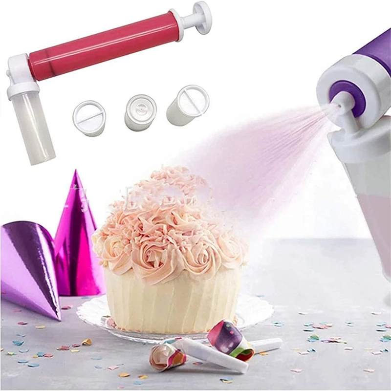 Manual Cake Airbrush Decoration Spray Gun Air Brush Sprayer Baking ...