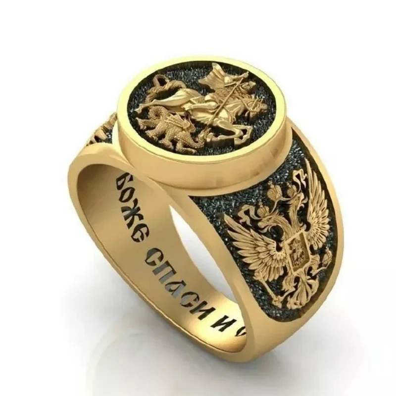 Rings-for-Men-Unique-Design-Punk-Style-Carved-Cavalier-Fashion-Jewelry ...
