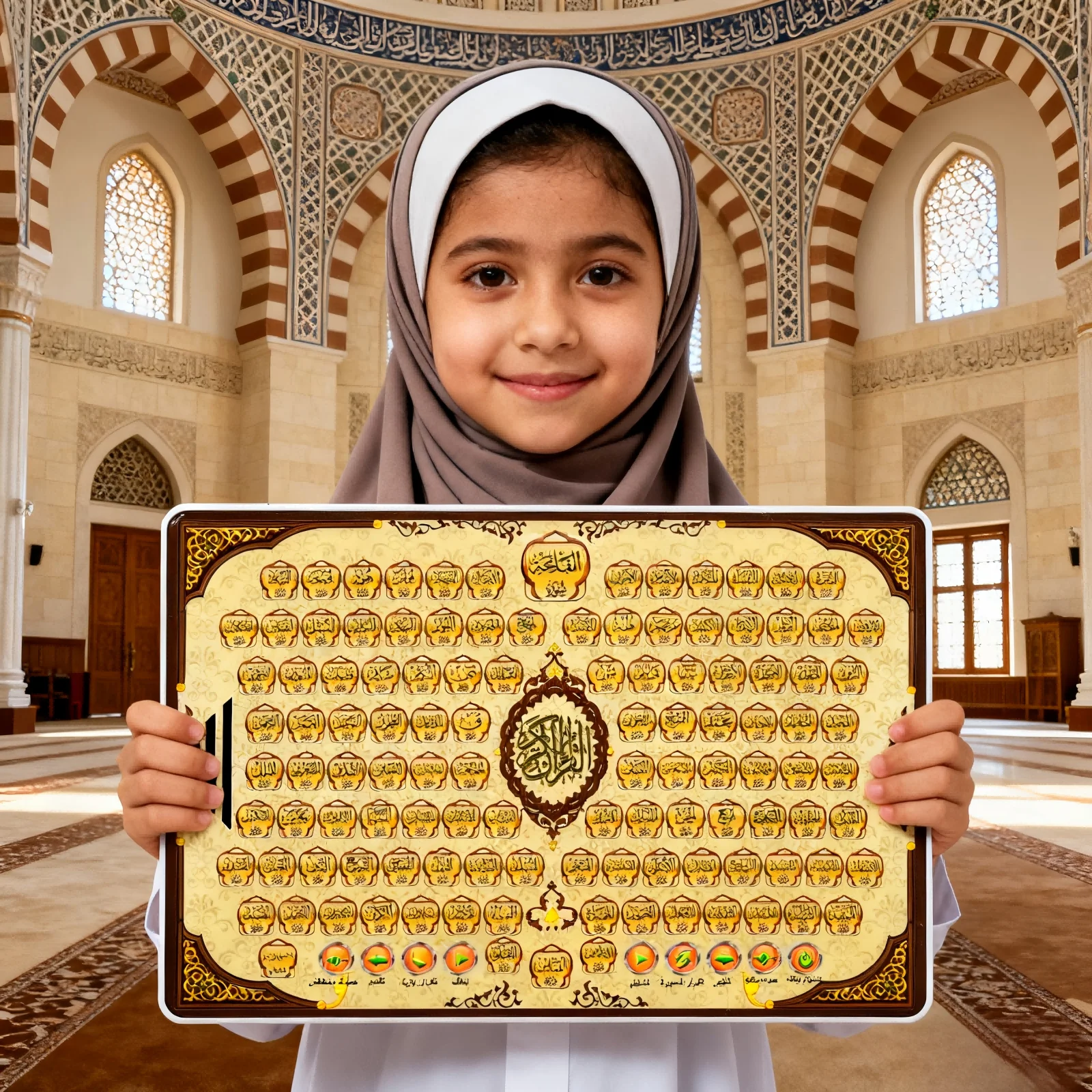 Quran Audio Learning Pad Full Quran Chapter Buttons Recitation Playback ...