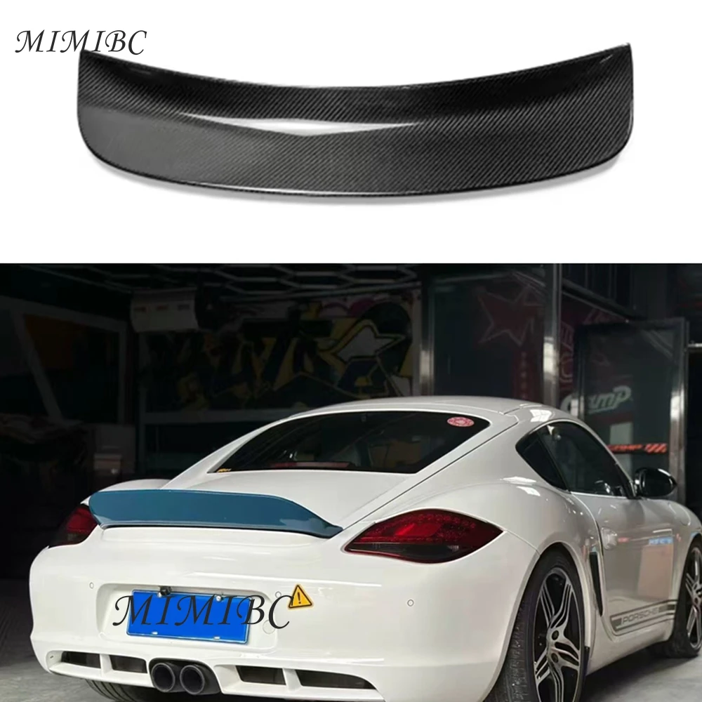 Real Carbon Fibe Car Rear Trunk Wing Spoiler For Porsche 987 Boxster ...