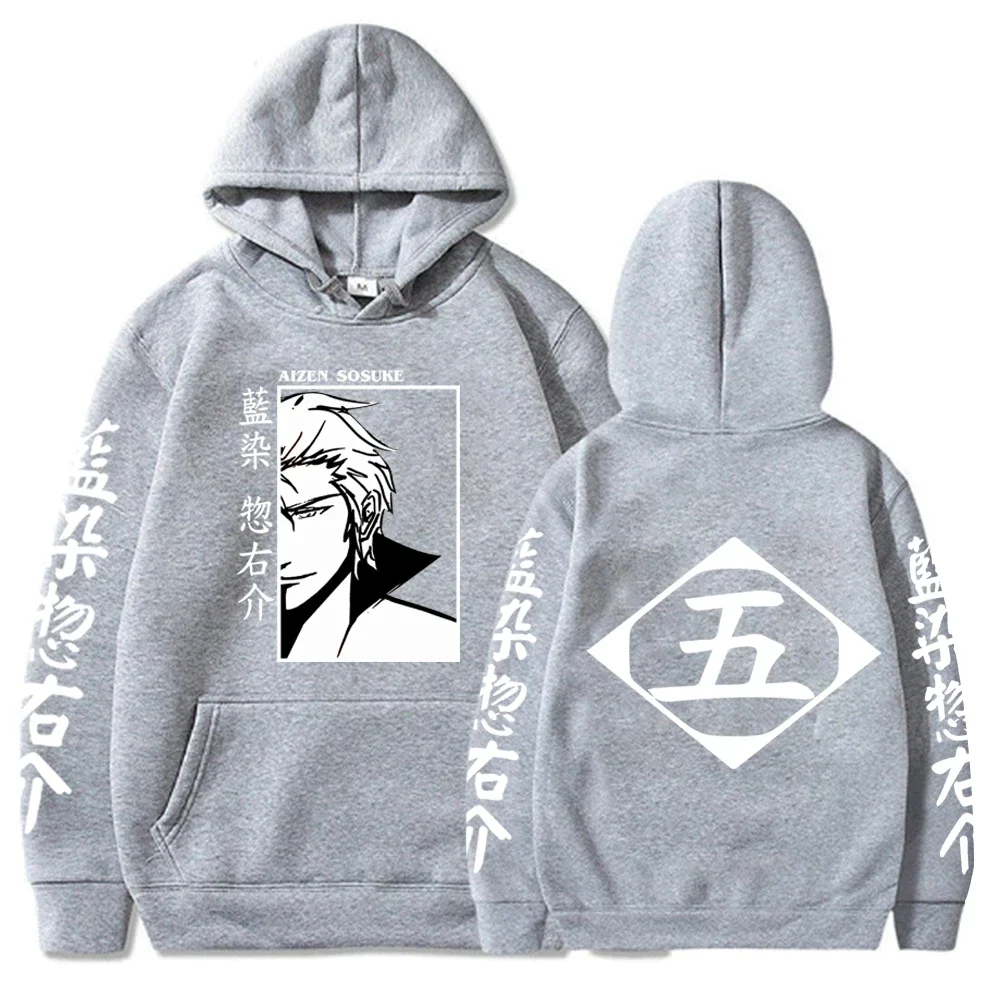 Anime Bleach Hoodies Men Aizen Sosuke Cosplay Costume Long Sleeve ...