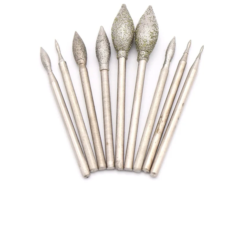Diamond-Grinding-Head-Polishing-Needle-Bits-Burrs-Metal-Stone-Jade ...