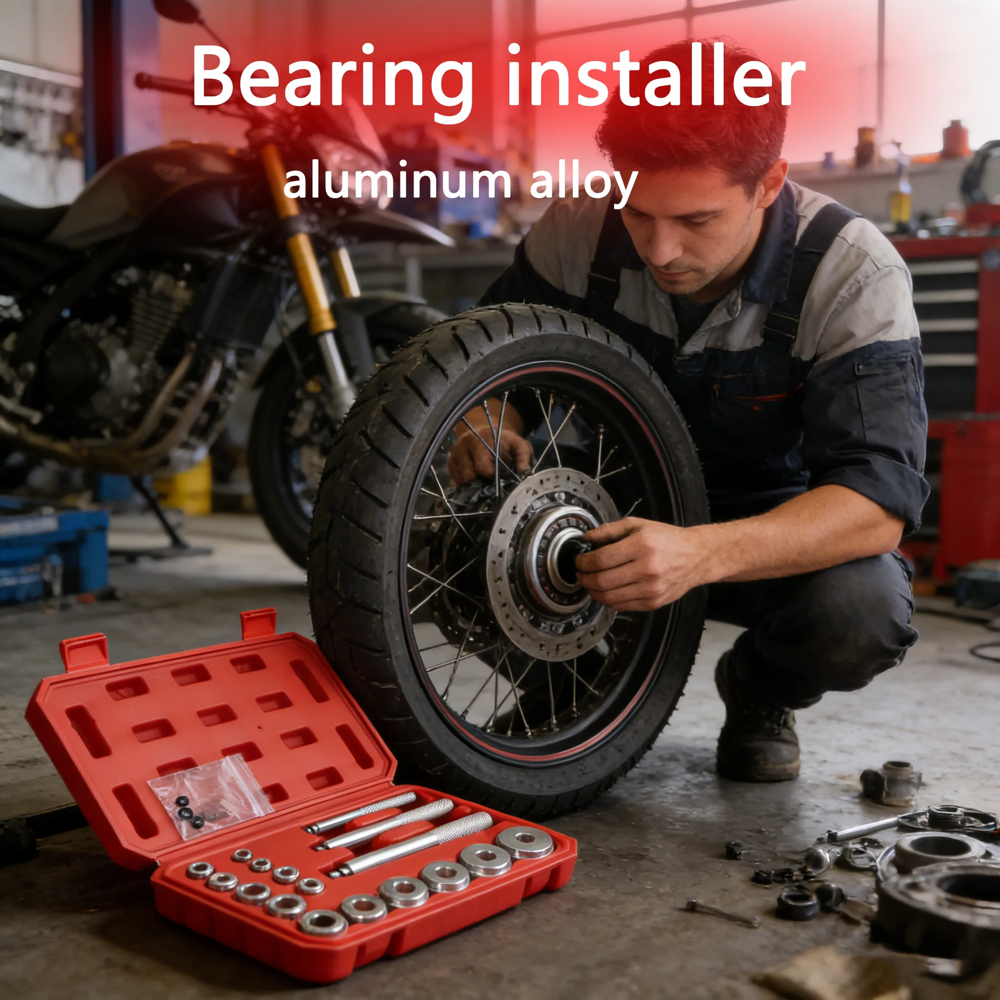 17 Pcs/Set Aluminum wheel bearing kit Repair Kit Bearing Disassembly ...