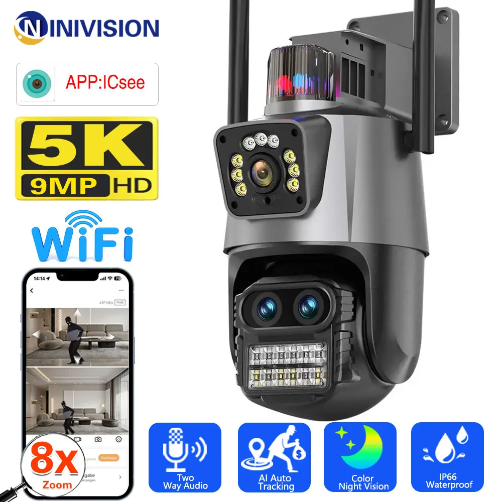 IP-Camera-8MP-4K-WiFi-Three-Lens-Dual-Screen-Security-CCTV-Video ...