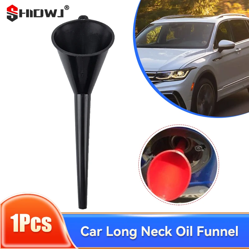 1pc Car Refueling Multi-function Longer Neck Oil Funnel Gasoline Engine ...