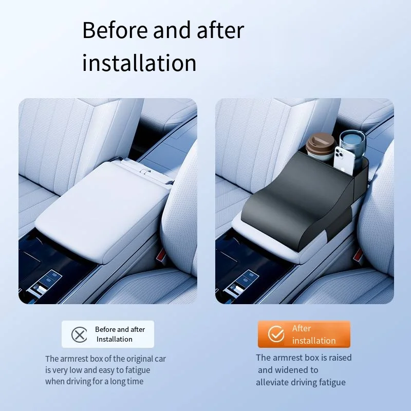 Car-armrest-box-height-increasing-pad-universal-car-armrest-pad-car ...