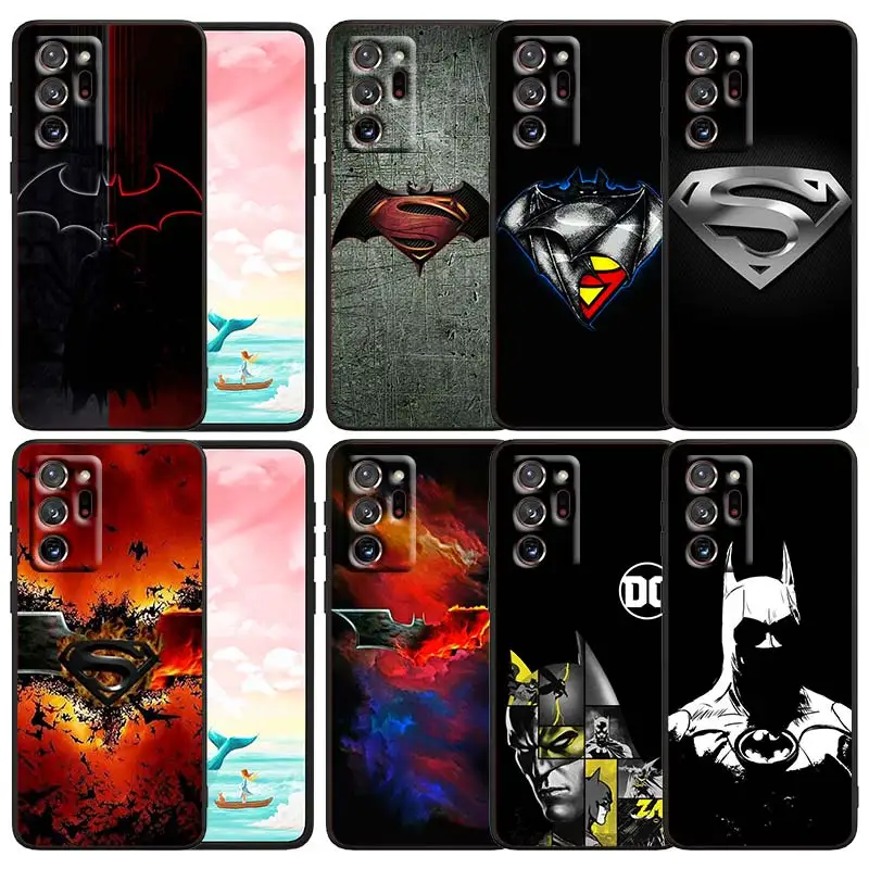 Funda de teléfono de Arte de Batman superhéroe Superman para Samsung ...