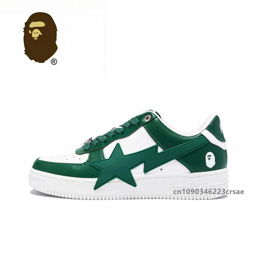 Bape-Sta-Cl-ssicos-Homens-Mulheres-Nova-Chegada-Cores-Sapatos-de-Skate ...