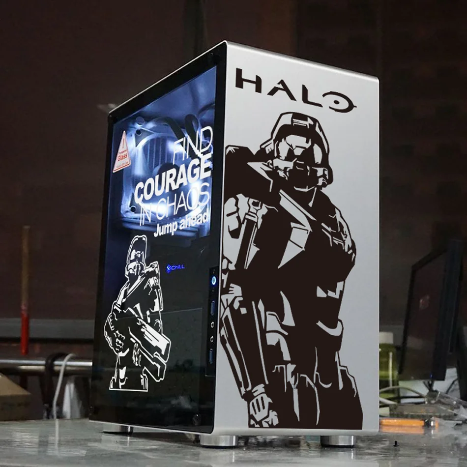 Halo Vinly Stickers for Computer Chassis,Decor Decal for ATX Gaming PC ...