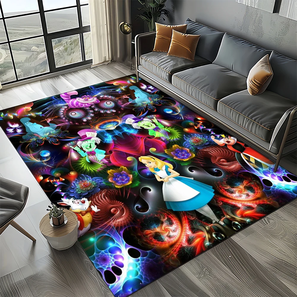 Cartoon-Alice-in-Wonderland-Cheshire-Cat-Rug-Carpet-for-Living-Room ...