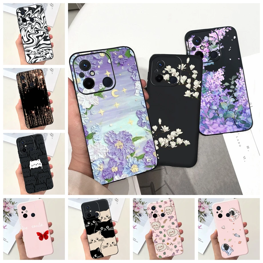 For Xiaomi Redmi 12C 10C 4G Case Soft TPU Rubber Silicone Capa Bumper ...