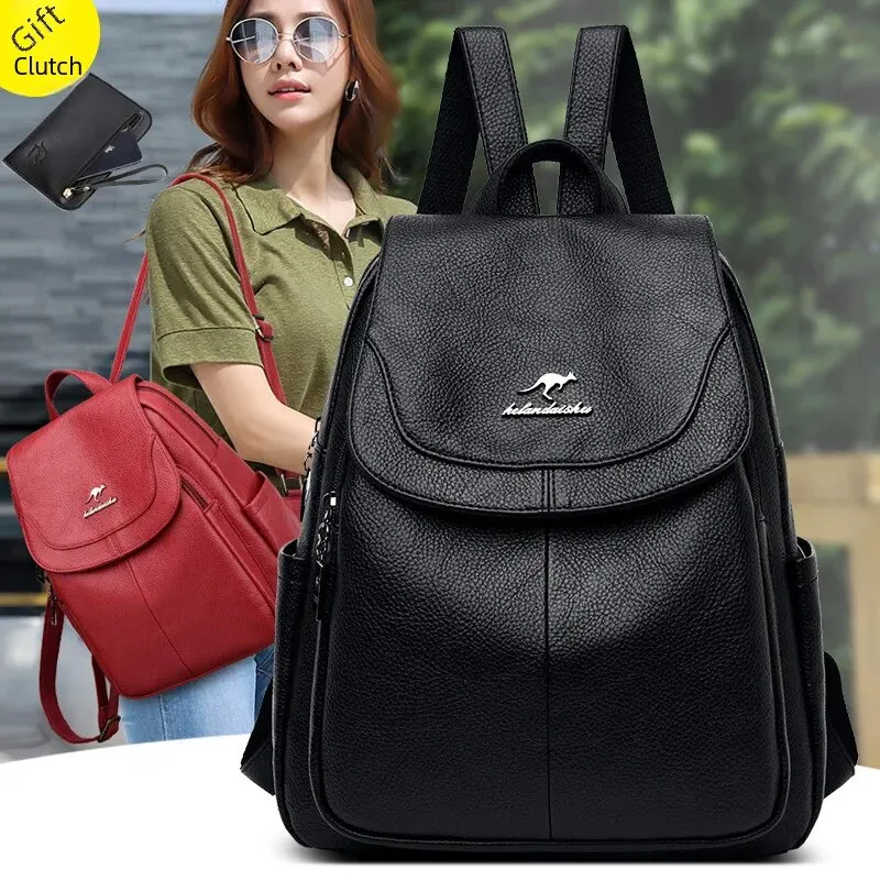Casual-Versatile-Large-Capacity-Soft-Leather-Women-s-Backpack-Suitable ...