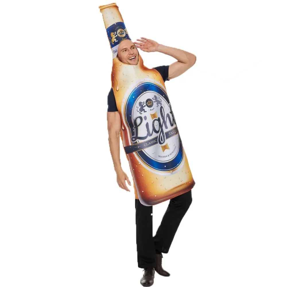 Halloween Party Performance Costume Beer Bottle Costumes Adult Cosplay ...