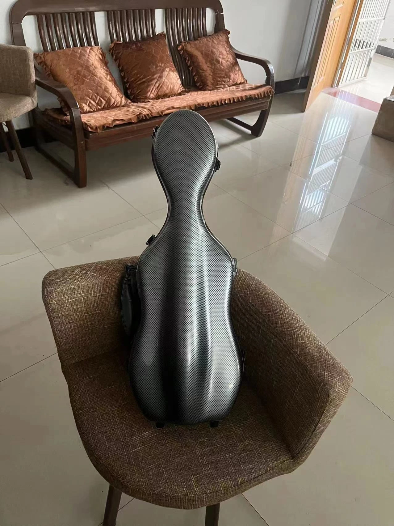 Violin Case 4/4 Size Carbon Fiber Violin Box Violin Instrument - Violin ...