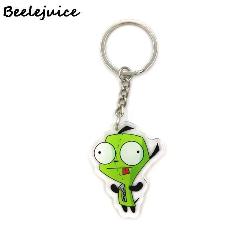 Llaveros acrílicos con colgante de anime Invader Zim, llaveros con ...