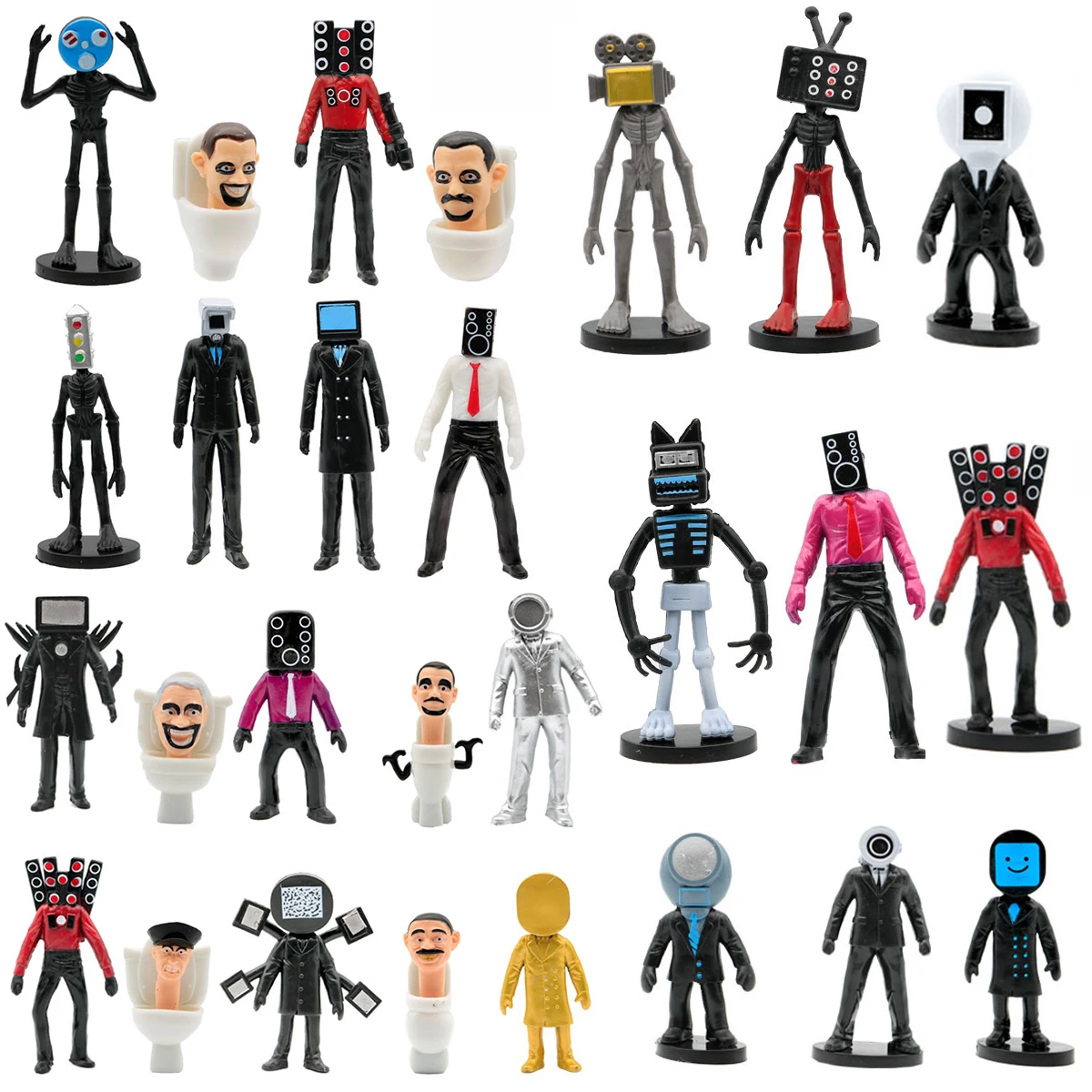New-Skibidi-Toilet-Man-Camera-Man-Figure-TV-Man-Speaker-Man-Model ...