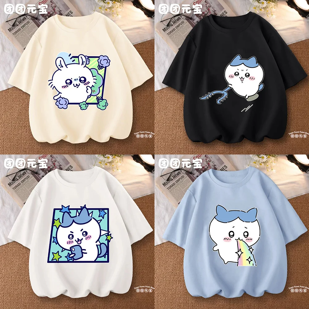 New-Chiikawa-Anime-Series-Kids-Short-Sleeve-Hachiware-Usagi-Summer-T ...
