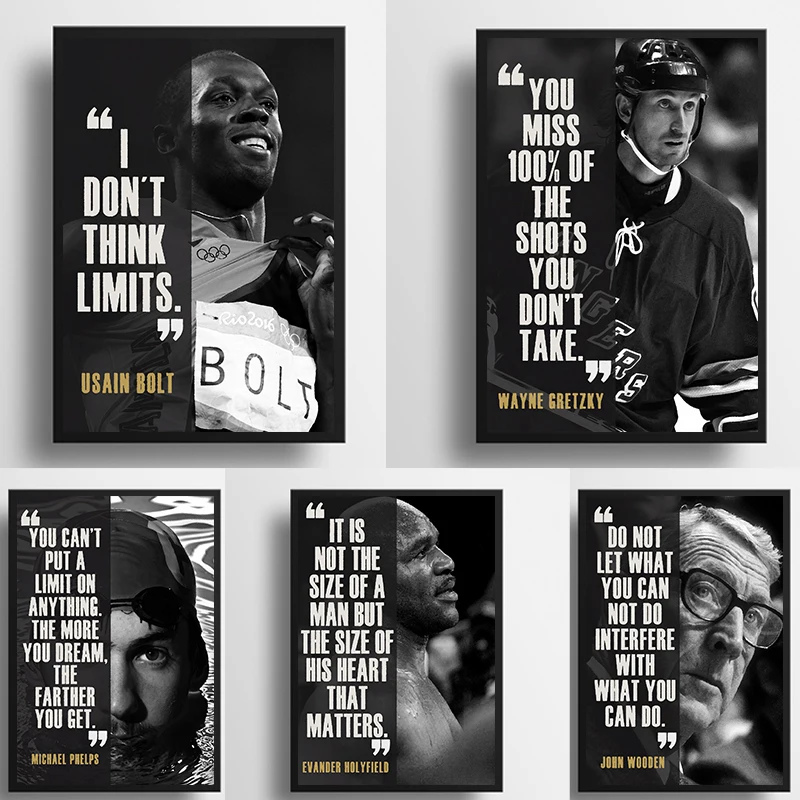 Quotes-of-Sports-Legends-Poster-Canvas-Prints-Wayne-Gretzky-Usain-Bolt ...