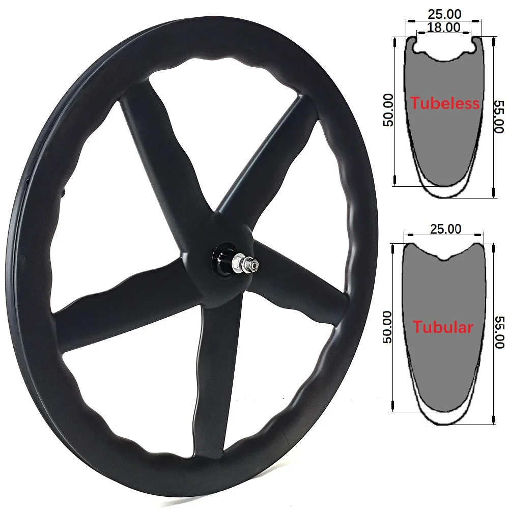 700C-Carbon-5-Spoke-Wheels-Road-Track-Bicycle-Wave-Shape-Wheelset ...