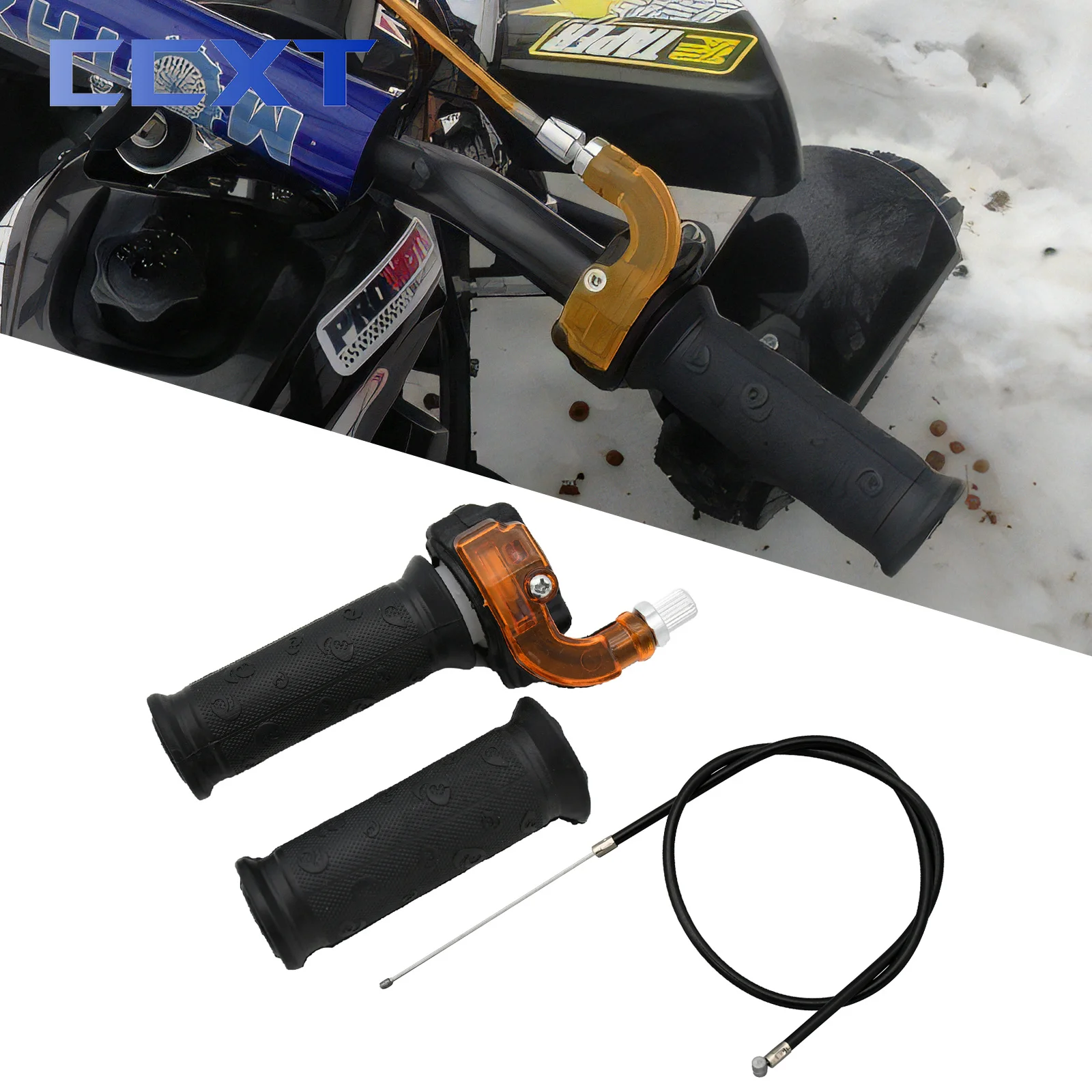 Motocross-22mm-Twist-Throttle-Accelerator-Grip-and-Cable-For-47cc-49cc ...
