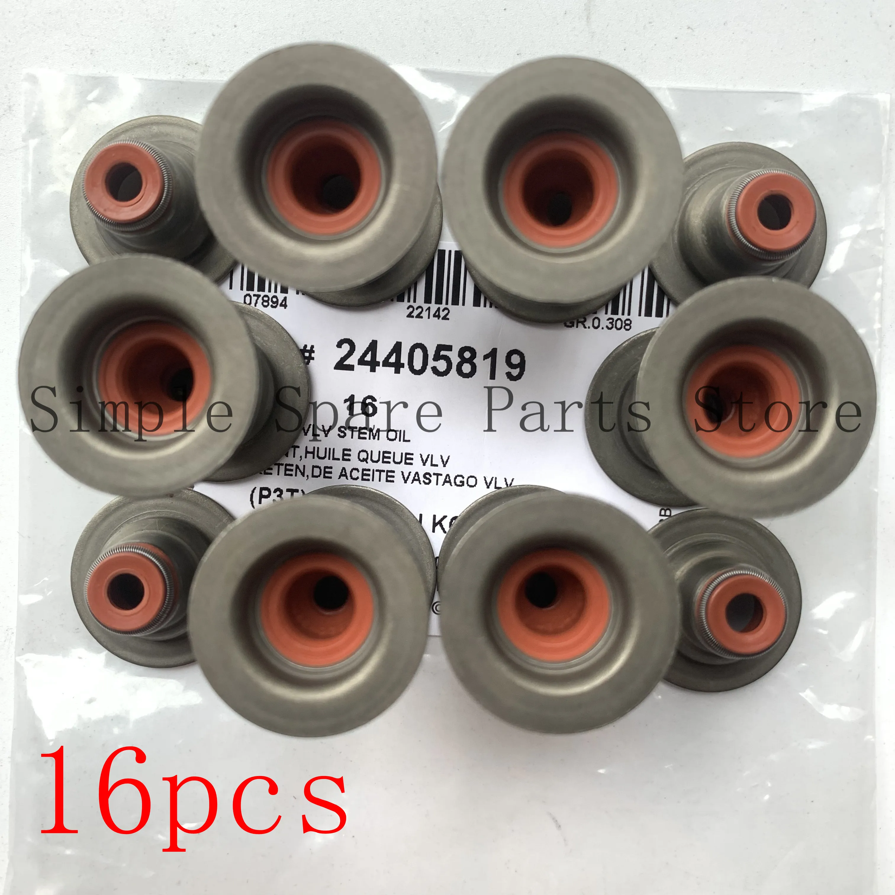16PCS-Set-Engine-Seal-Valve-Stem-24405819-24409815-For-Chevrolet-Aveo ...
