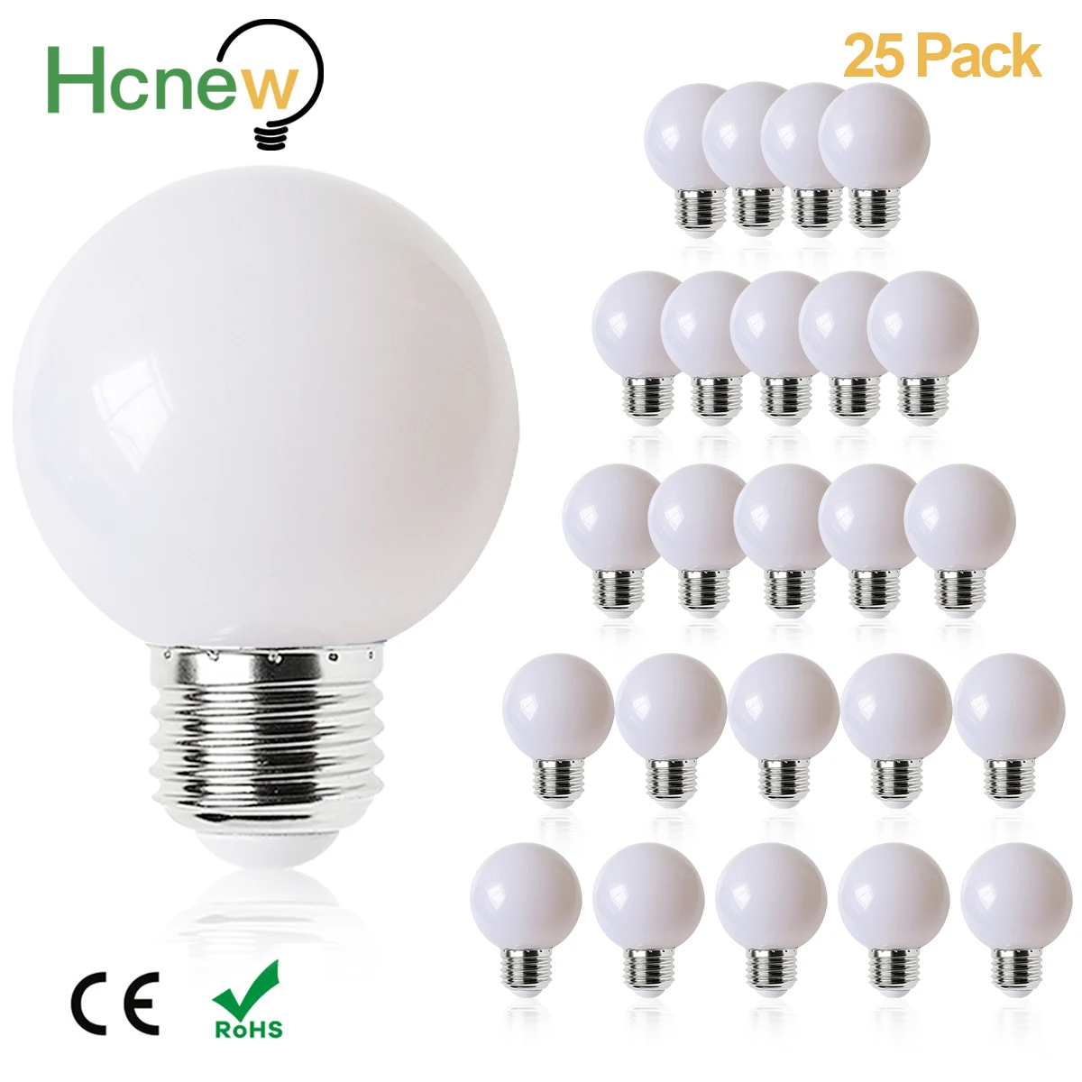 G45-Milky-Globe-Led-Light-Bulb-E27-DC-12V-1W-Warm-White-replaceable ...