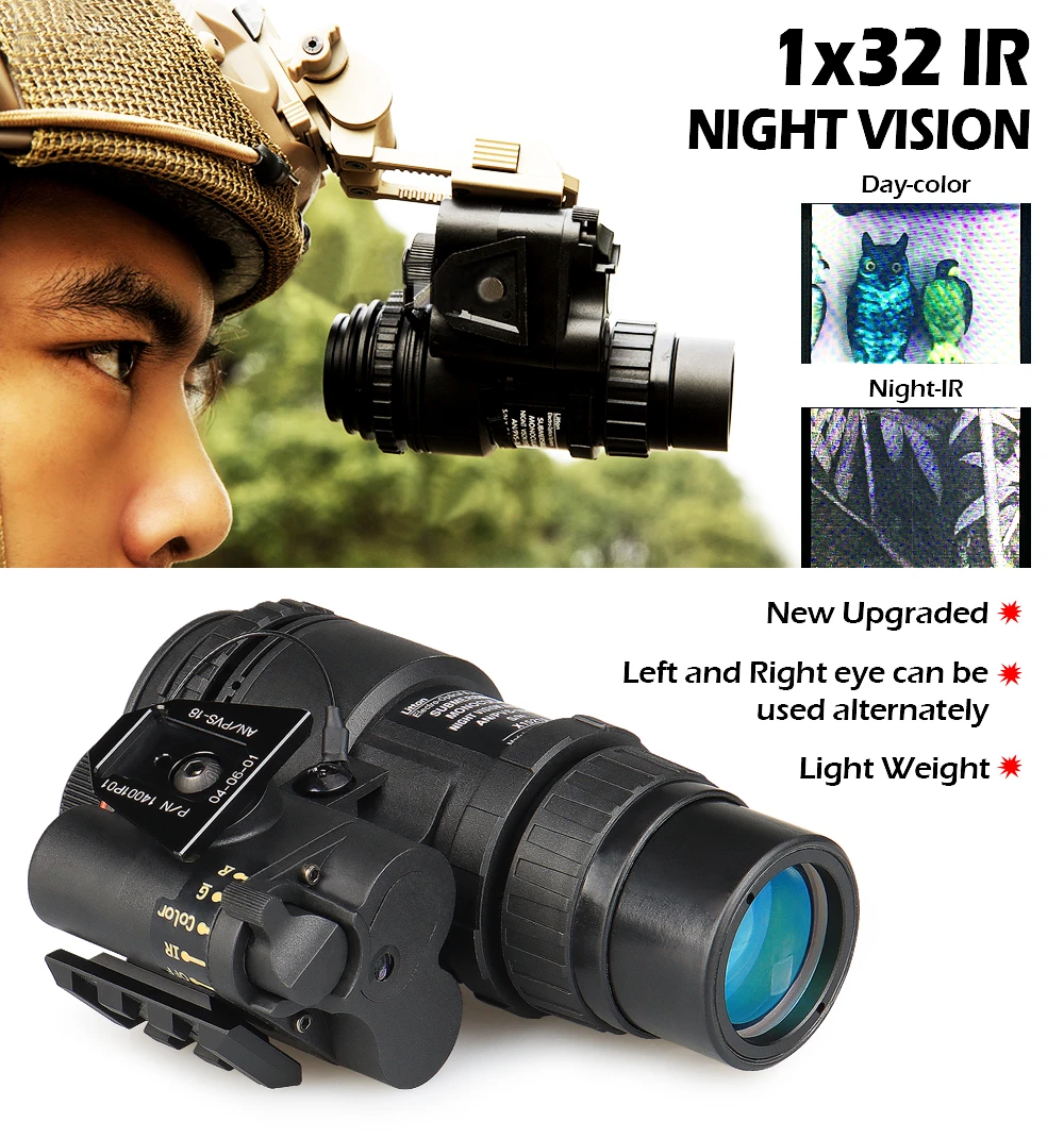 Hunting Airsfot L4G24 accessories PVS18 Monocular NVG Device PVS 18 HD ...